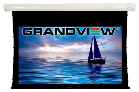Grandview Cyber Series Electric Tab Tensioned 16:9 Projector Screen wi ...